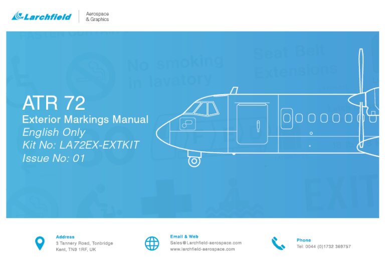 ATR 72 Exterior Markings Kit | Larchfield Aerospace & Graphics